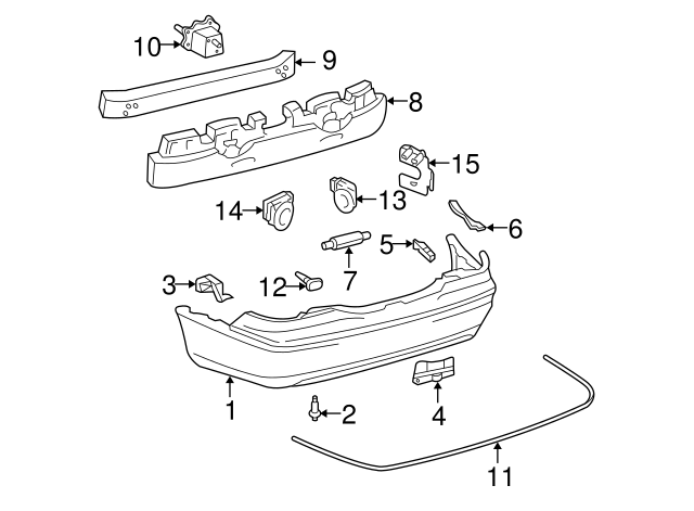 2001-2003 Lexus LS430 Sensor 89341-50011-G0 | Lexus Parts Outlet