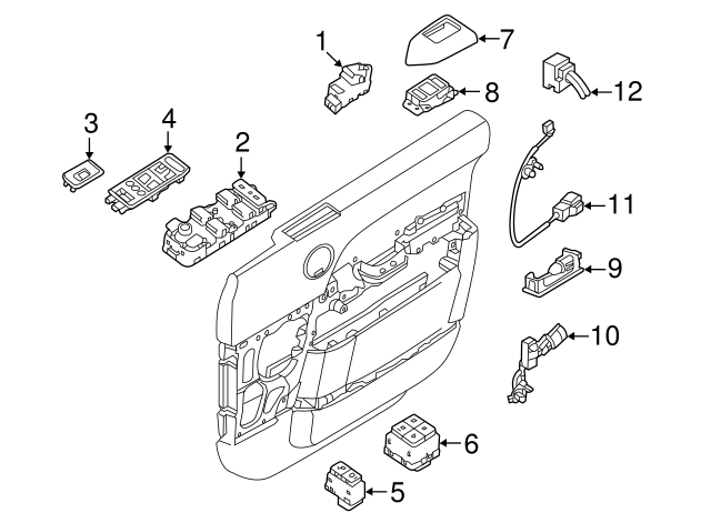 LR186660 - Window Switch Land Leaping Genuine British Parts