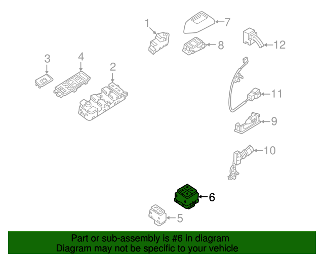 2013-2023 Land Rover Memory Switch LR059774 | JaguarParts.com
