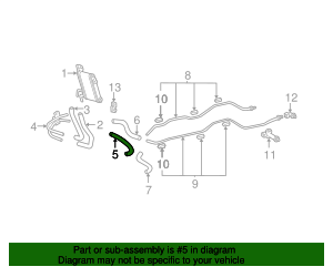 32943-34010 - Cooler Pipe - 2000-2015 Toyota | nashuatoyota