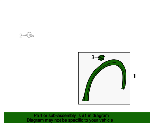 23240651 GM Primed Driver Side Rear Wheel Opening Rear Molding | GM ...