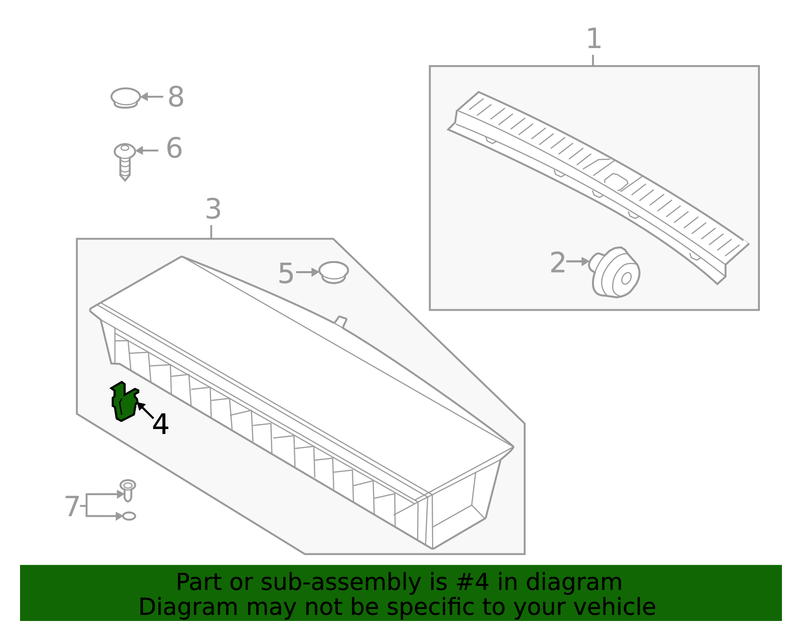 2016-2025 Kia Compartment Clip 84647-3S000 | OEM Parts Online
