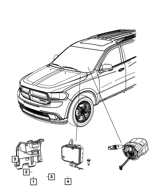 2017 Mopar Anti-Lock Brake System Module 68347118AA | QuirkParts