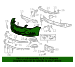 2016-2018 Chevrolet Cruze Front Bumper Cover 84288772 GM ...