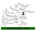 23236126 - Front Bumper Fascia Support Brace - 2016-2019 Chevrolet ...