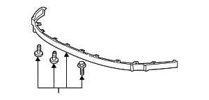 2016-2018 Chevrolet Cruze Front Bumper Fascia Air Deflector 84284101 GM ...