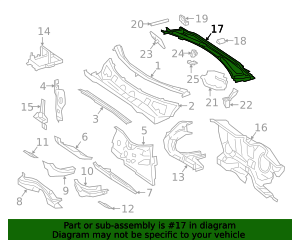 177-830-00-00 - Cowl Cover 2019-2023 Mercedes-Benz | AutoNationParts.com