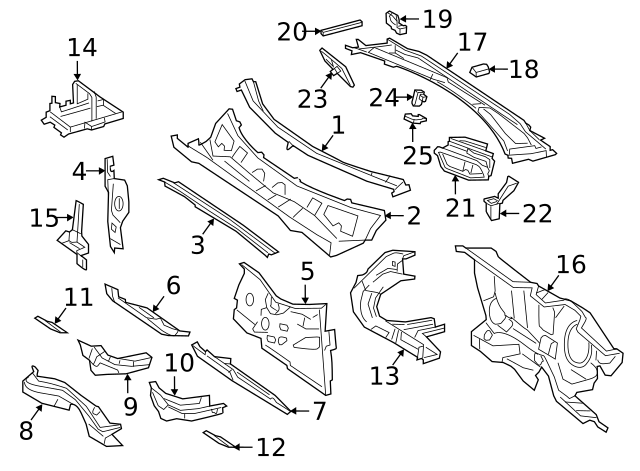 177-620-26-01 - Cowl Panel 2019-2023 Mercedes-Benz | AutoNationParts.com