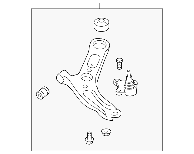 Genuine Lower Control Arm for 2019-2021 Hyundai Veloster | Part# 54500 ...