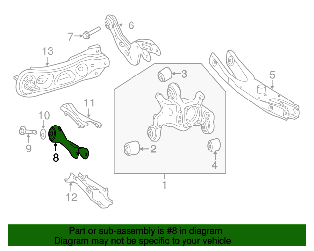 2014-2020 Mercedes-Benz Lateral Arm 176-350-11-00 | AutoNation Parts