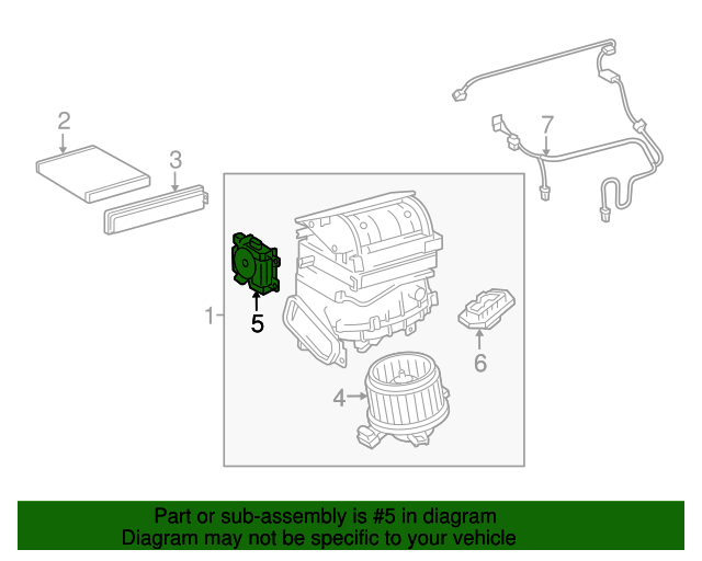 2006-2019 Toyota HVAC Air Adjustment Control Motor 87106-02220 ...