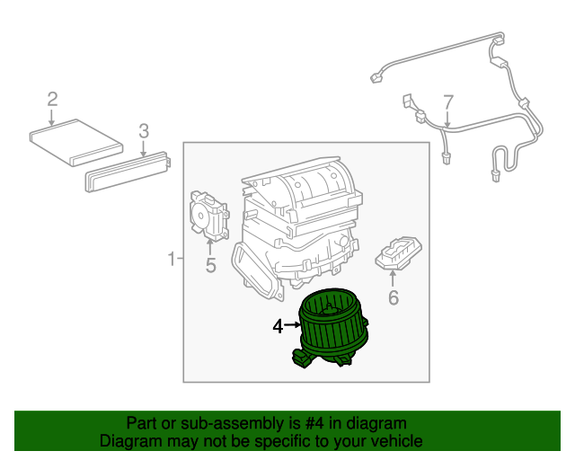 2009-2018 Toyota RAV4 Blower Motor 87103-0R010 | Toyota Parts Center