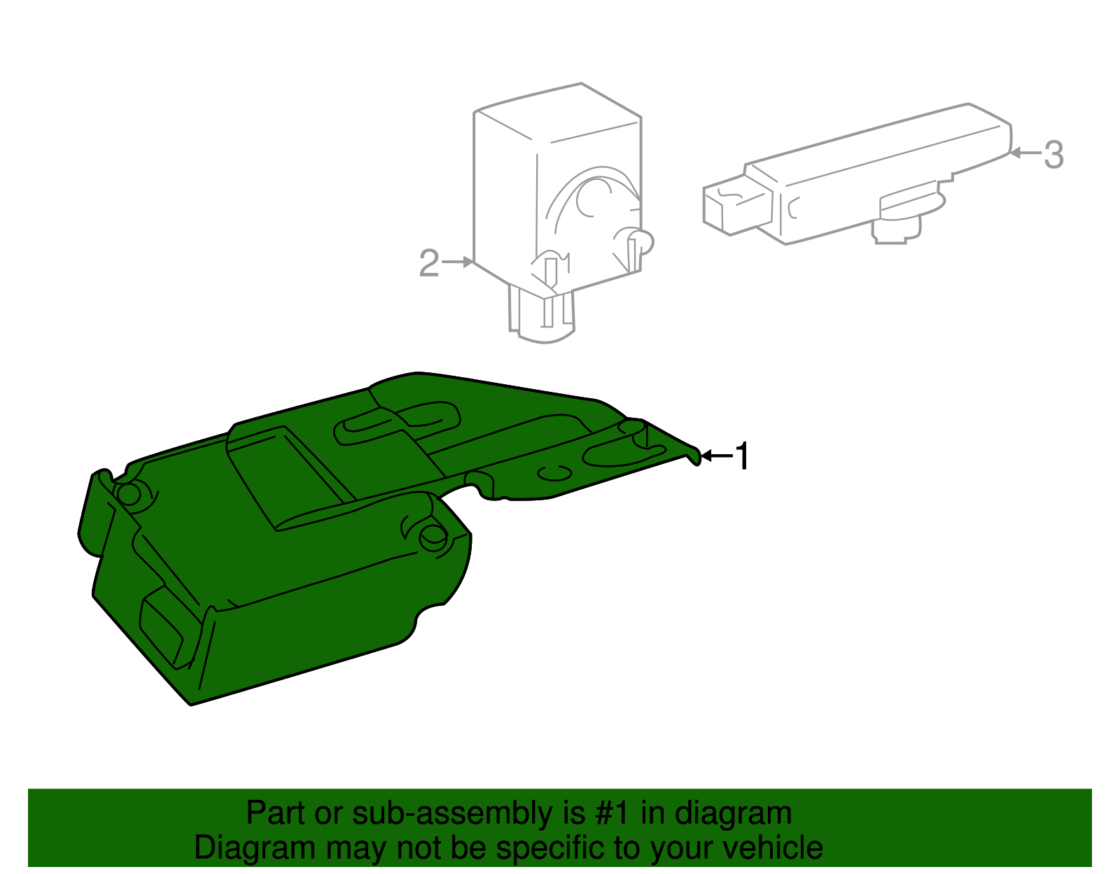 2016-2024 Toyota Tacoma Tire Pressure Monitoring System (TPMS) Receiver ...