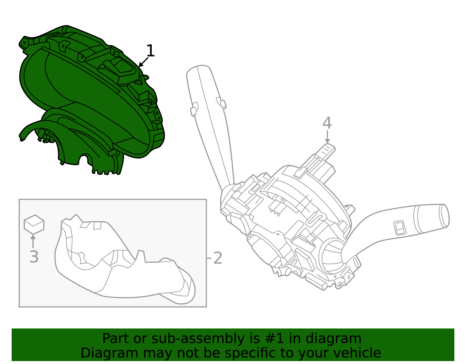 84830-T6100-NNB - High-Quality Upper Column Cover for 2021-2024 Genesis ...