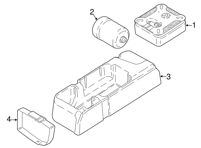 Genuine BMW 71-10-6-873-442 | Storage Box | FREE Shipping on Most ...