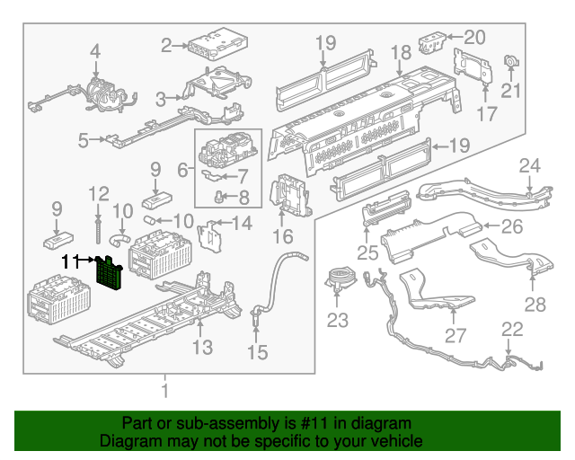 2018-2019 Buick LaCrosse Battery Hold Down 22977755 | GMPartsDirect.com