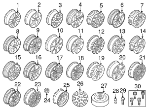 2015-2018 Volvo Aluminum Rim Modin 8 X 18in 31373339 | GetOEMParts.com