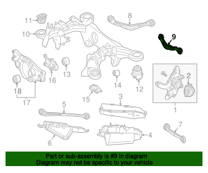 222-350-02-32 - Suspension Control Arm 2014-2021 Mercedes-Benz ...