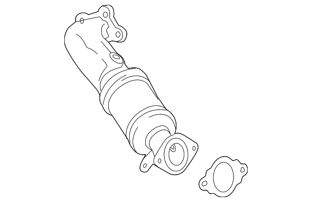 2016-2019 Cadillac Driver Side 3-Way Catalytic Converter with Flanges ...