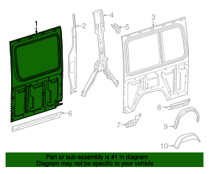 906-636-81-10 - Inner Side Panel 2014-2021 Mercedes-Benz | Mercedes ...