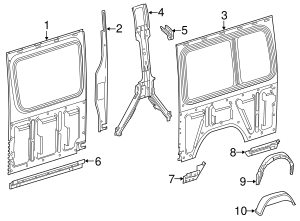 906-636-81-10 - Inner Side Panel 2014-2021 Mercedes-Benz | Mercedes ...