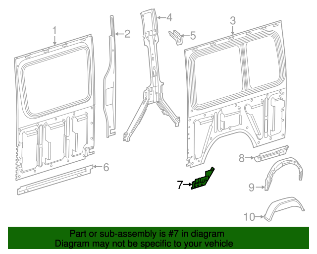 906-630-35-40 - Lower Reinforced 2010-2023 Mercedes-Benz | Mercedes ...
