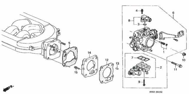 1997-2003 Acura Valve Set, Rotary Air Control 16022-P8A-A03 | OEM Parts ...