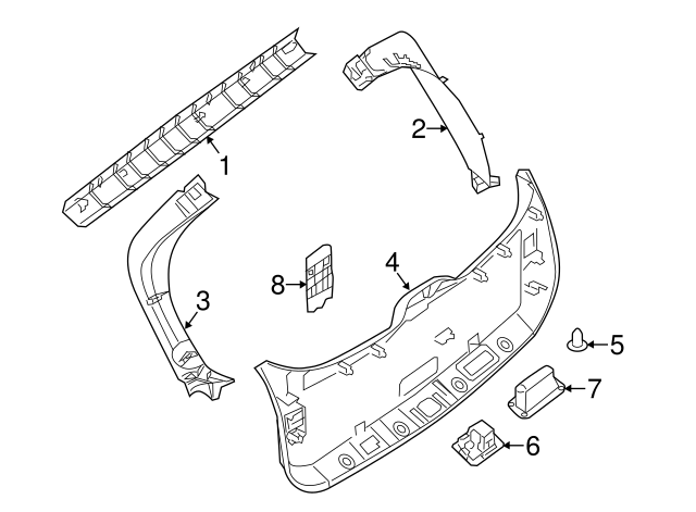 2013-2021 Nissan Switch Bezel 90970-3JA0A | OEM Parts Online