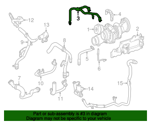 177-090-65-02 - Turbocharger Oil Line 2015-2023 Mercedes-Benz ...