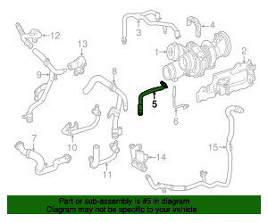 177-090-09-77 - Turbocharger Oil Line 2015-2024 Mercedes-Benz ...