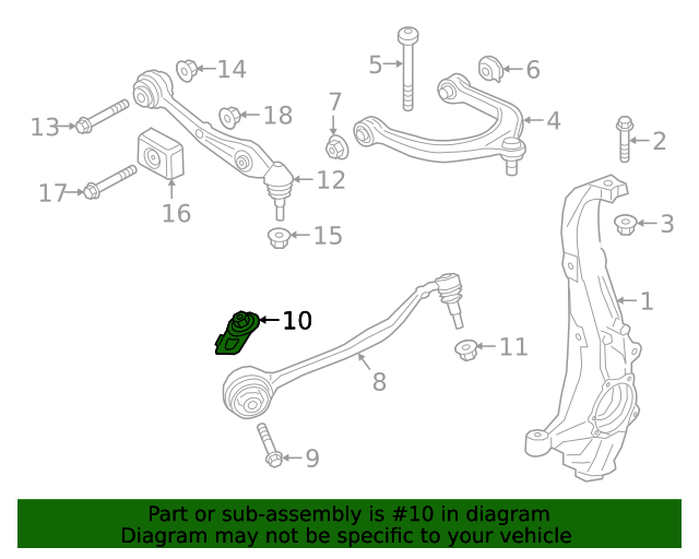 Genuine BMW 07-14-6-885-653 | Ft Lower Control Arm Nut Plate | FREE ...