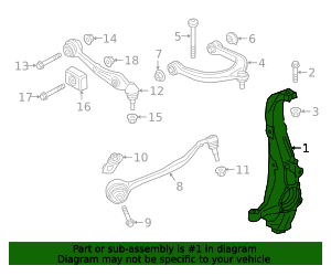 31-21-6-876-655 - Steering Knuckle 2021-2022 BMW X5 | AutoNationParts.com