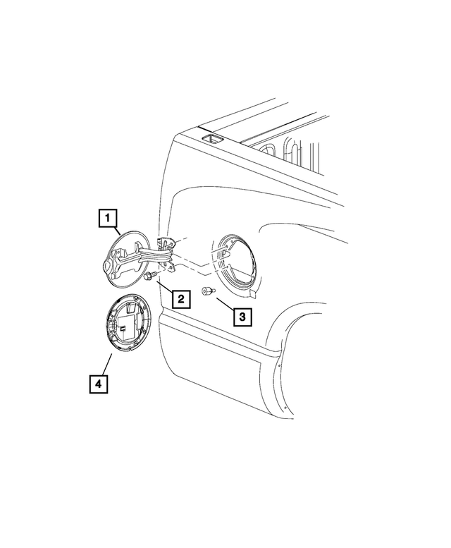 MOPAR FUEL FILLER DOOR SEAL - 68210668AC - 68210668AC | Mopar Online Parts