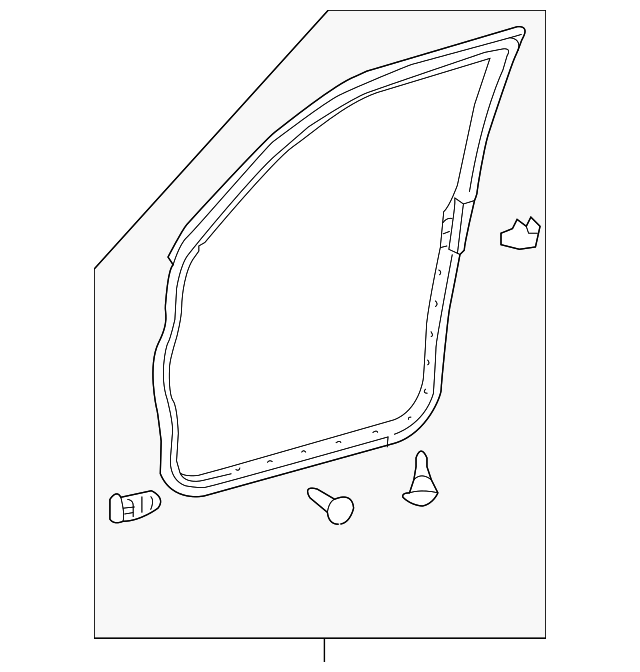2004-2008 Lexus Door Weather-Strip 67862-48030 | OEM Parts Online