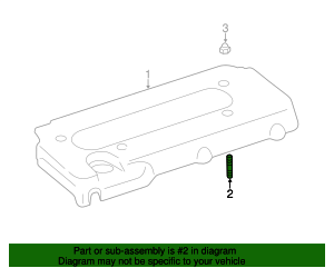 2001-2024 Toyota Engine Cover Stud 90126-A0020 | Toyota Parts Center
