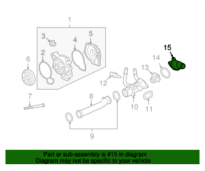 12607291 - Engine Coolant Water Inlet 2006-2017 GM | Londoff Discount Parts