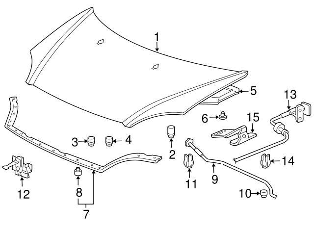 74827-SP0-000 - Stopper, Trunk Lid 1996-2005 Honda | Honda Parts Online