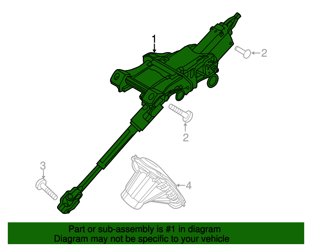 2013-2016 Ford Steering Column EG9Z-3C529-B | OEM Parts Online