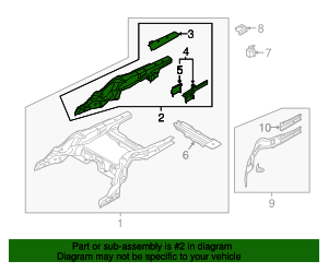 41007431376 - 2017-2023 BMW Inner Rail (41-00-7-431-376) | BMW of South ...