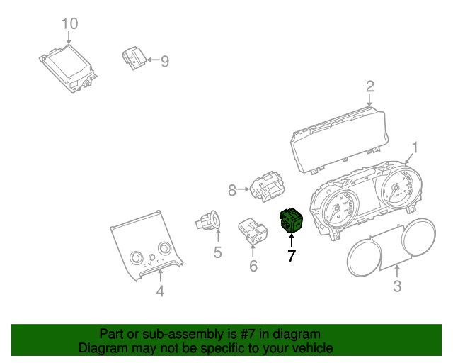 2018-2023 Land Rover Range Rover Velar Tail Gate Switch LR091206 | OEM ...