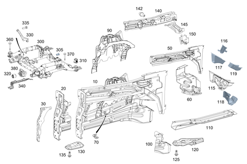 Wheelhouse, Front Subframe for 2024 Mercedes-Benz GLE 53 AMG ...