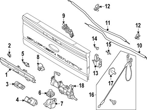 Tailgate for 2024 Ford F-350 Super Duty | Village Ford