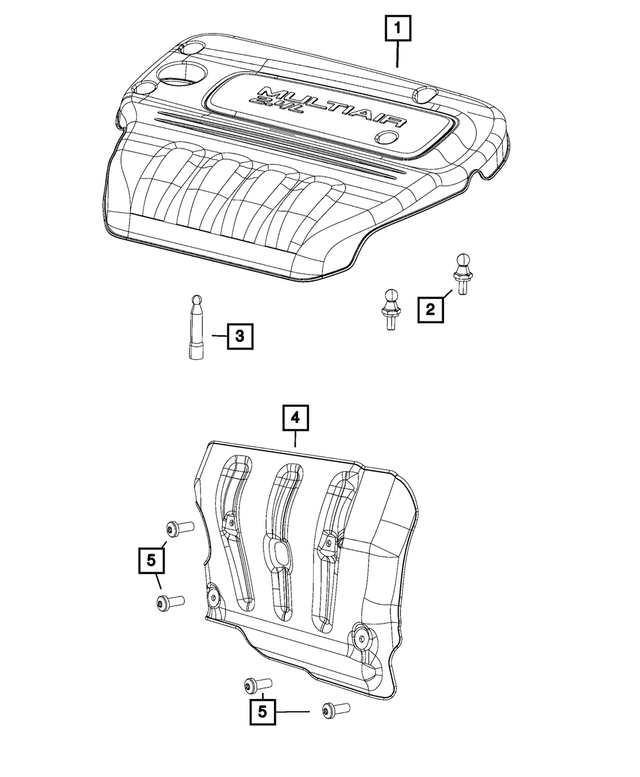 2015-2022 Mopar Engine Cover 68298922AA | Mopar eStore