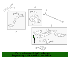 Genuine OEM Acura - Bracket, L Front Bumper Beam Side Part# 60935-TZ3 ...