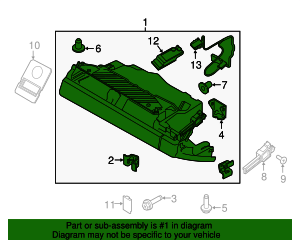 991-552-204-15-OH7 - Glove Box Assembly 2017-2024 Porsche ...