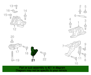 2016-2018 Chevrolet Malibu Automatic Transmission Mount Strut Bracket ...
