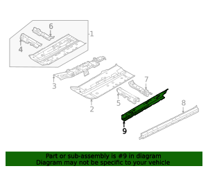 G6451-6LBMA - Inner Rocker 2020-2024 Nissan Sentra | Nissan Parts ...