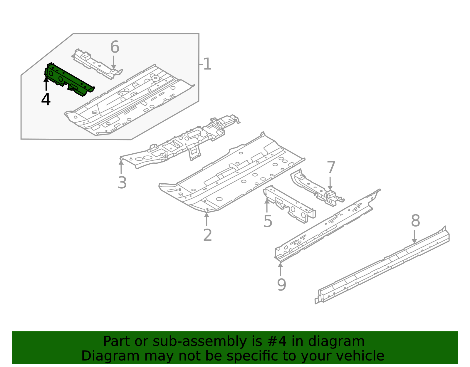 2021-2025 Nissan Sentra Front Cross-Member G4330-6LBMB | Sullivan ...