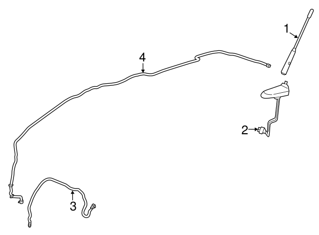 2013-2022 GM Radio Antenna 23345431 | OEM Parts Online