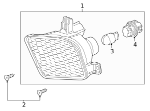 2018-2021 Honda Park/Turn Lamp 33300-THR-A01 | Honda Parts Hub